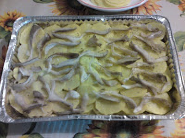 Ricetta funghi pleurotus e patate al forno