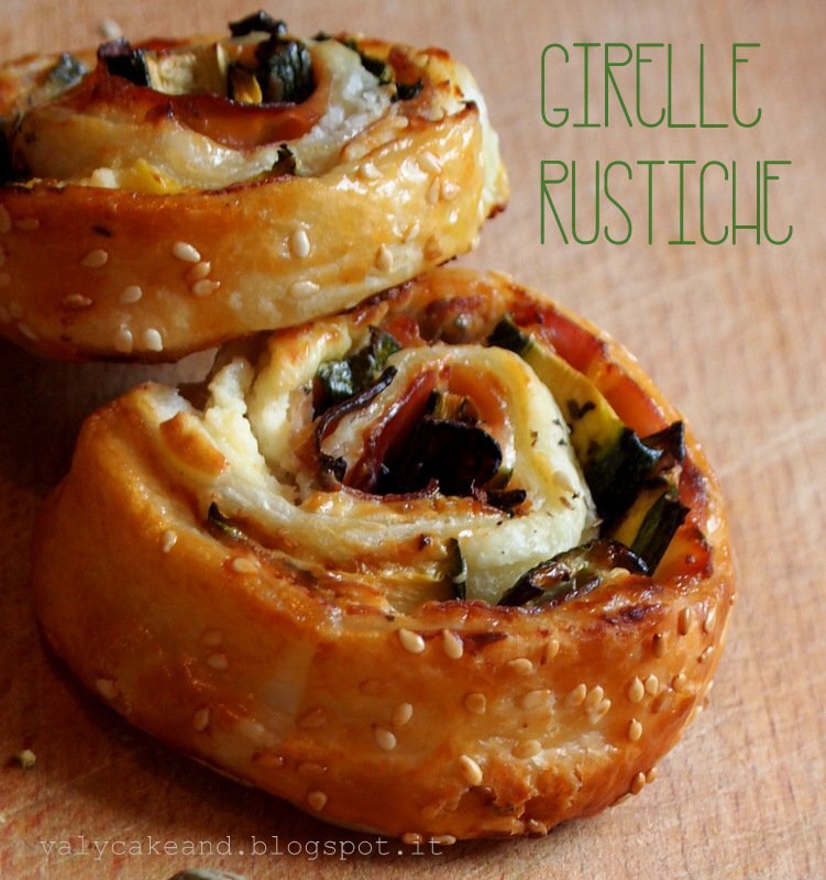 Ricetta girelle rustiche alle zucchine semplici e gustose