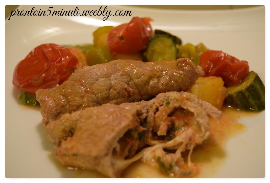 Ricetta involtini ripieni di mozzarella e pomodoro