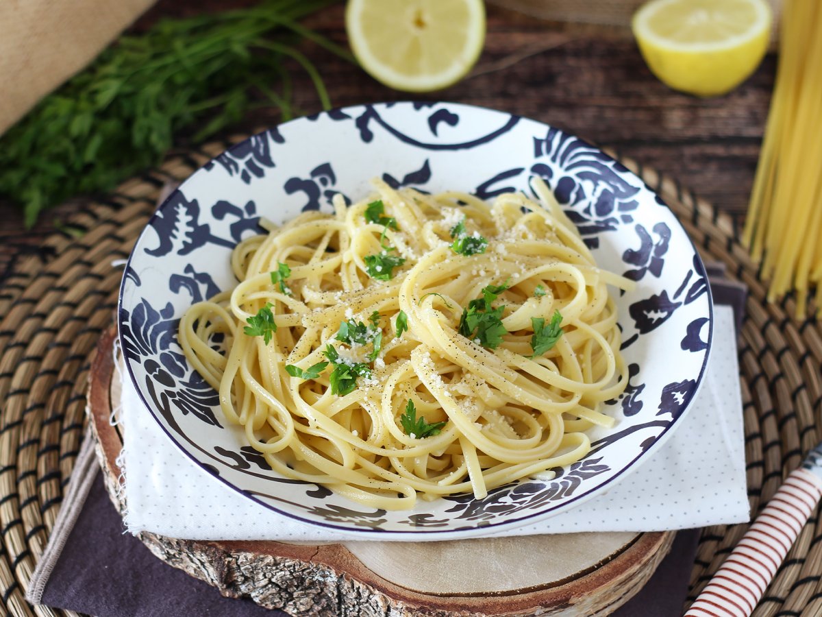 Ricetta: linguine al limone, piatto sfizioso e veloce