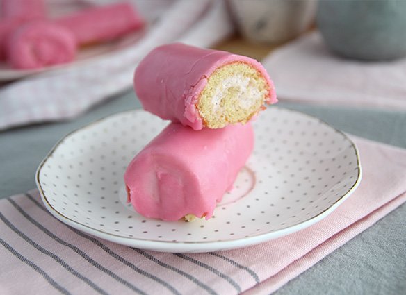 Ricetta pantera rosa - rotolini alla fragola