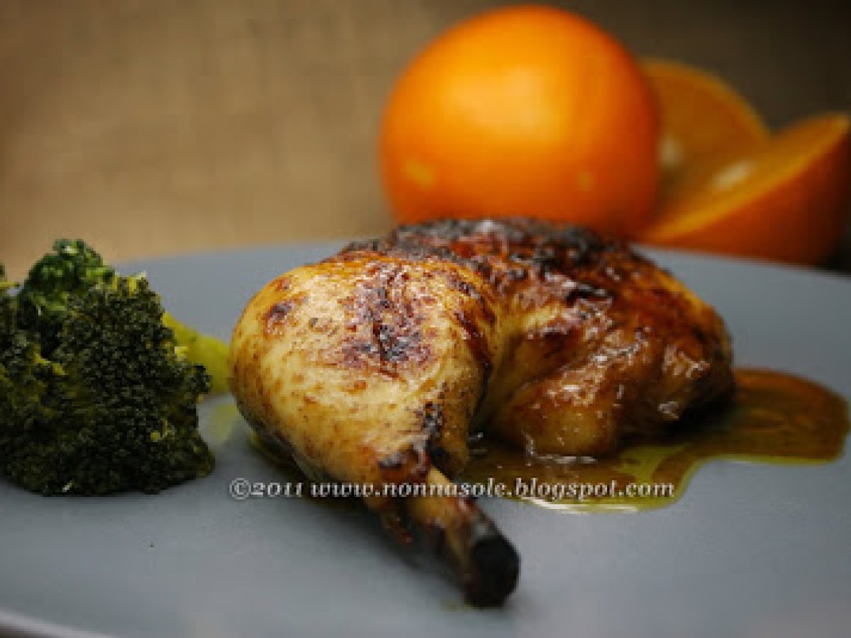 Ricetta di pollo ruspante all'arancia