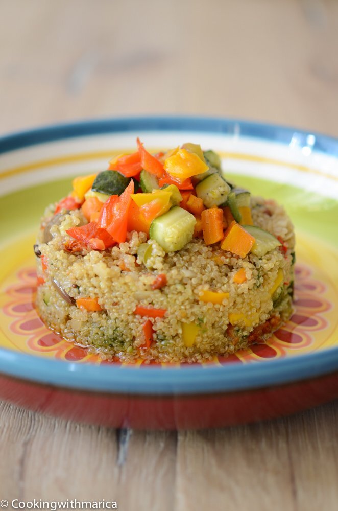 Ricetta di quinoa con verdure di stagione