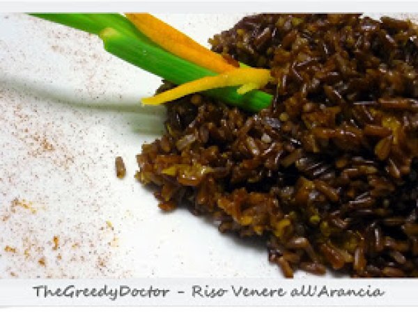 Ricetta riso venere all'arancia in pentola a pressione