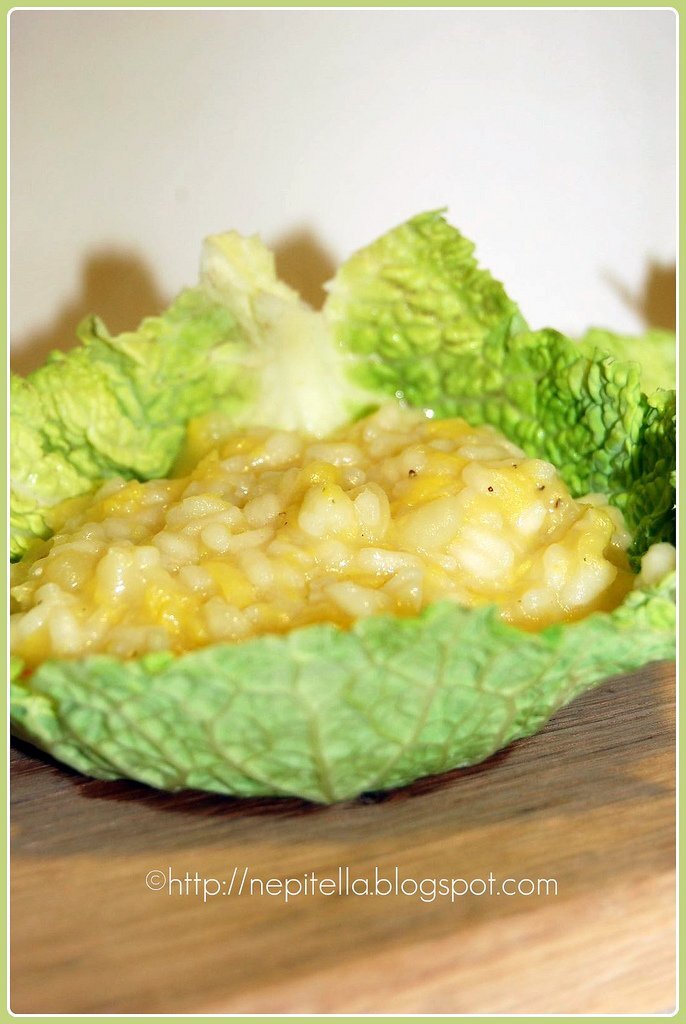 Ricetta risotto con verza, patate e cumino