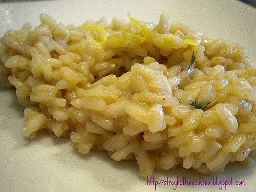 Ricetta risotto al timo e limone