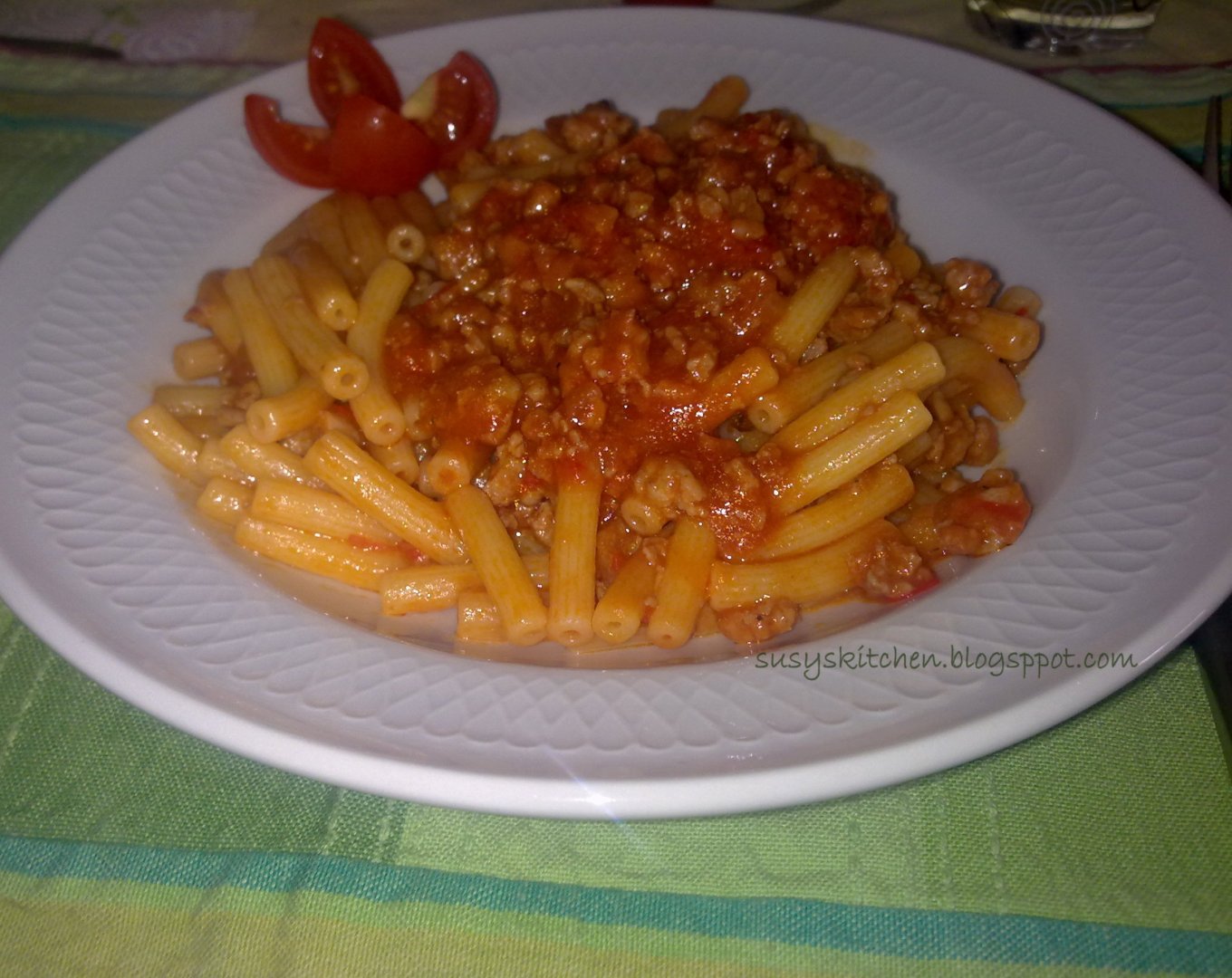 Ricetta sedanini con salsiccia e peperone facile e veloce