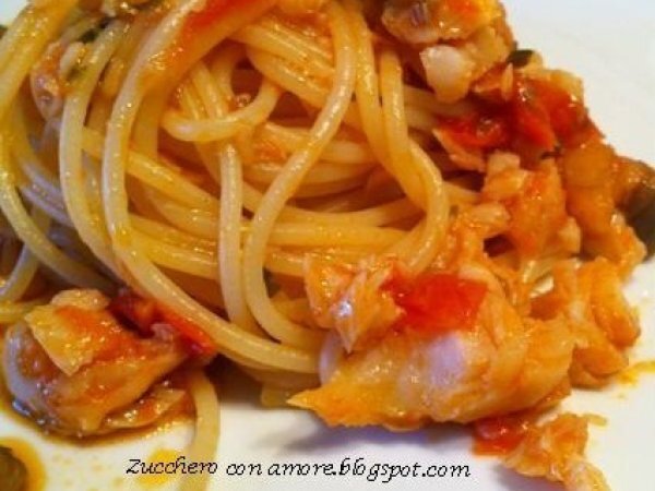 Ricetta spaghetti con filetti di merluzzo semplici