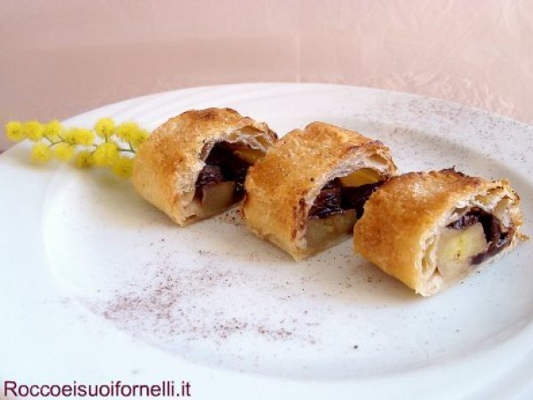 Ricetta strudel di banane e nutella semplice e veloce