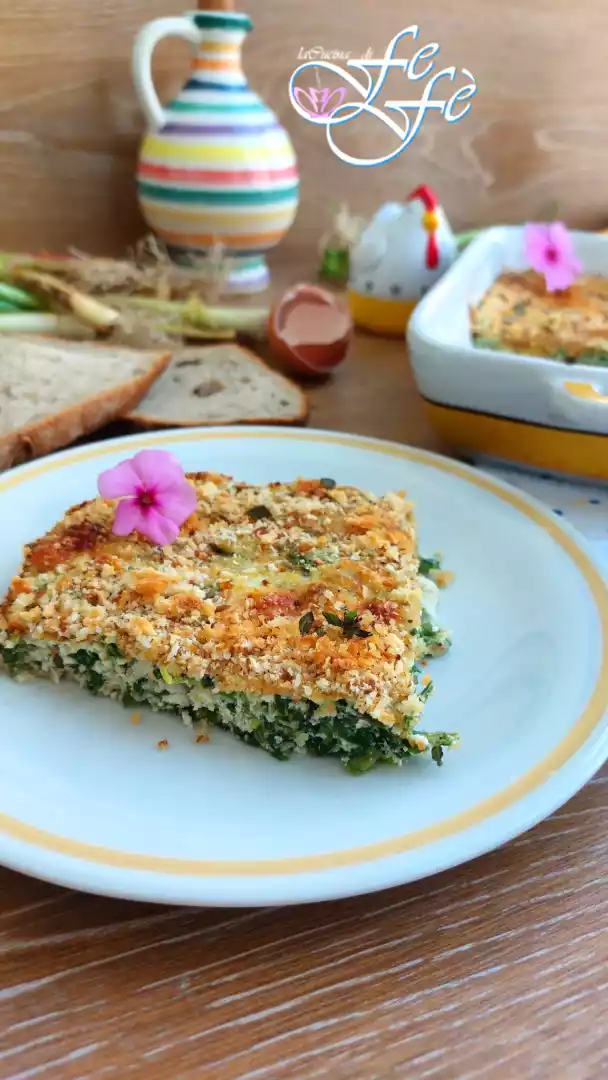 Ricetta torta gambi di cipollotto fresco e ricotta