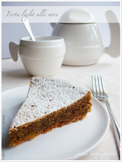 Ricetta torta light alle noci