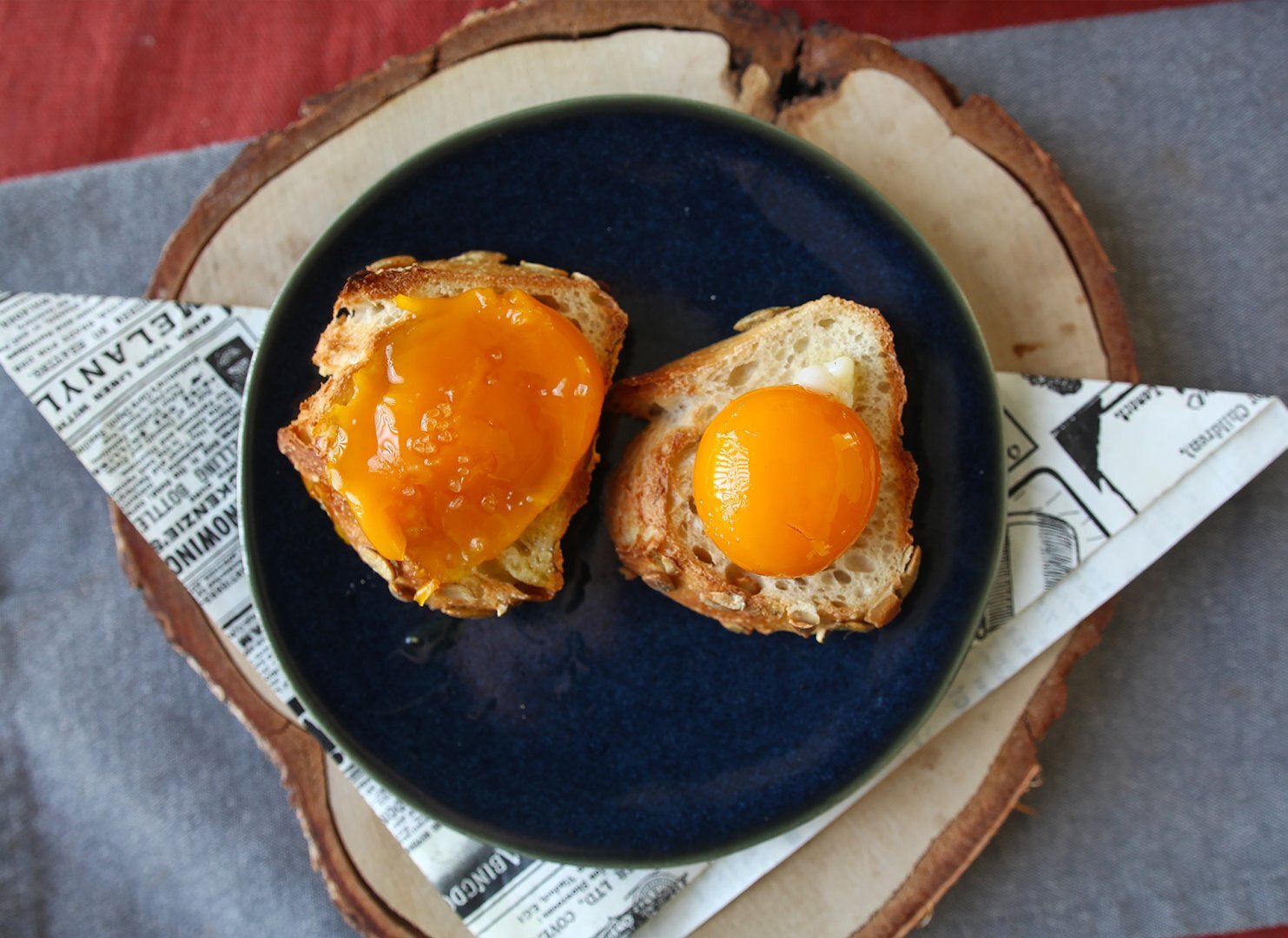 Ricetta: tuorli confit in friggitrice ad aria spalmabili